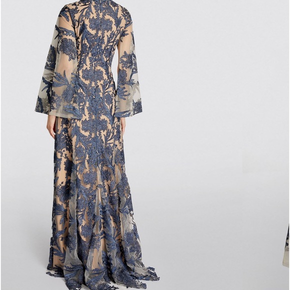 Jovani | Dresses | Sold Out Everywhere Jovani 0752 Mob Dress Blue Lace ...